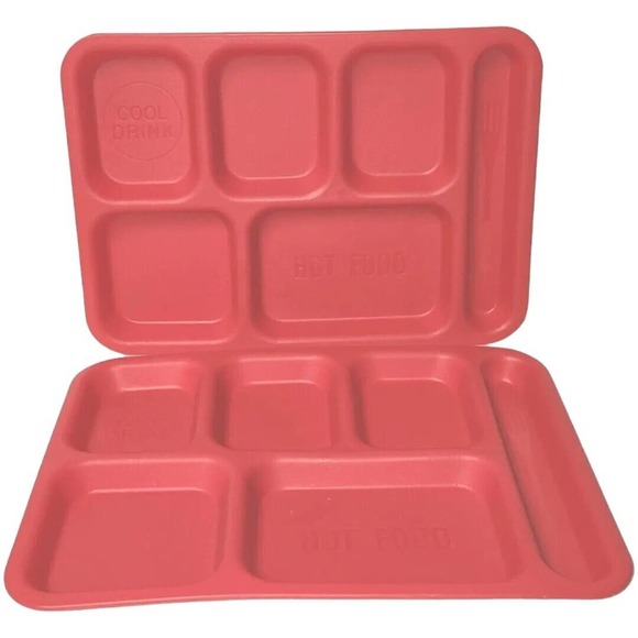 Cambro | Dining | Vintage Red School Lunch Tray Six Section Cambro Ps14 ...